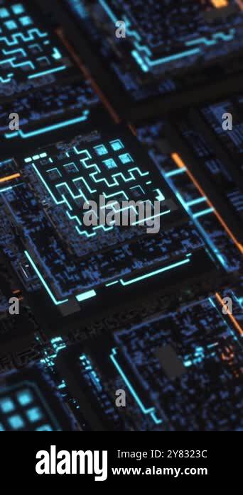 Neon boards in computer. Animation. Beautiful 3D neon boards in ...