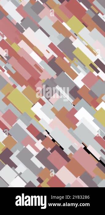 Overlapping background of multicolored strokes. Animation. Colorful ...