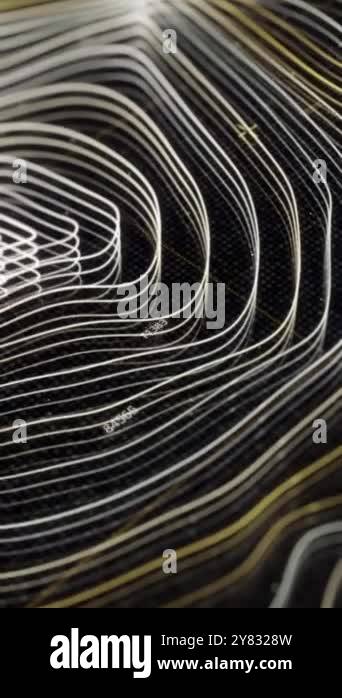 Abstract animation of digital surface map. Animation. Neon gemetric map ...