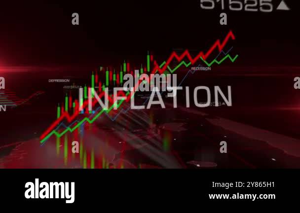 Inflation recession and depression crisis charts and graphs diagram ...
