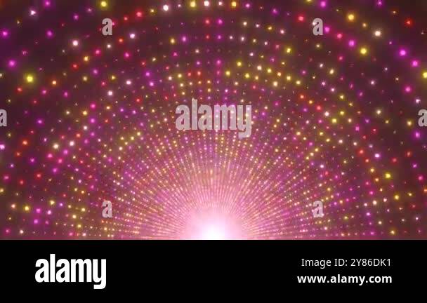 Spinning Pink Bright Neon Glowing Flashing Lights 3D Rotating Tunnel - 4K Seamless VJ Loop ...
