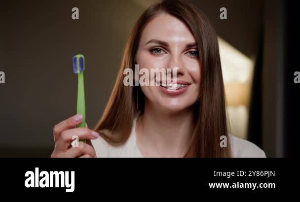Brushing teeth instruction toothbrush Stock Videos & Footage - HD and ...
