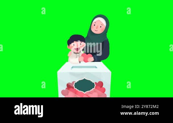 2d animated cartoon characters of a mother or a woman and a boy who ...