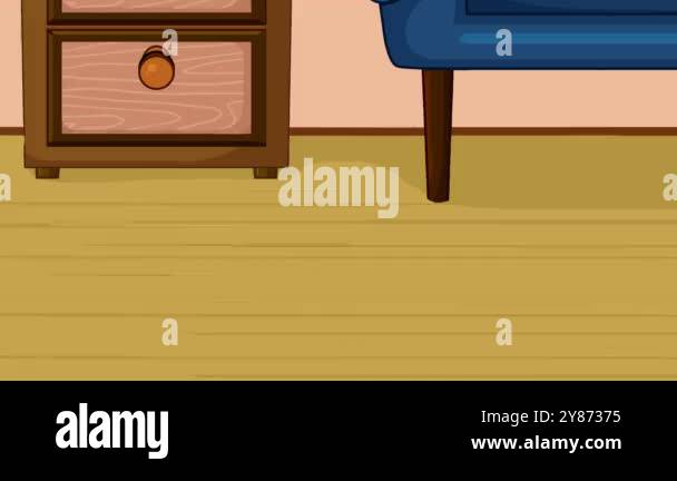 2d animated cartoon view of the feet of evil children running and ...