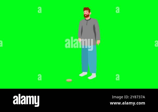 2d animated cartoon Muslim male man character praying islamic prayer ...