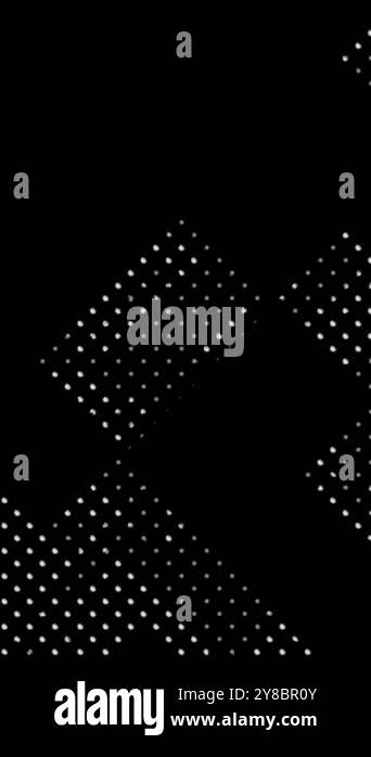 vertical 3d render halftone dotted retro animated texture abstract background, modern futuristic ...