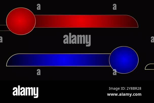 4K Fancy lower third pack in an alpha channel. Cool-designed red and ...