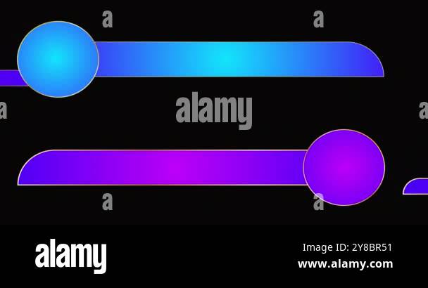 4K Fancy lower third pack in an alpha channel. Cool-designed blue and ...