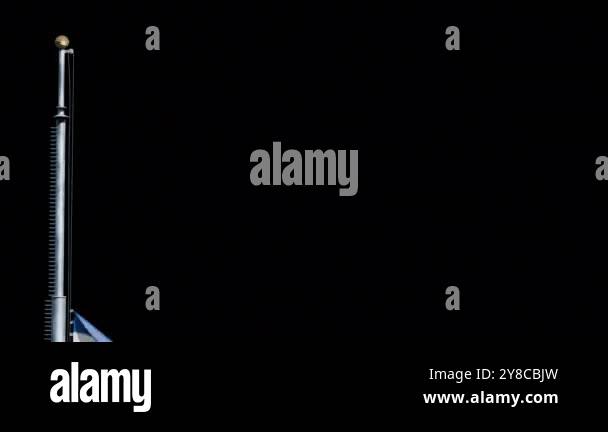 Raising the flag of Costa Rica, transparent background, 3d animation 4k ...