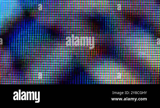 Extreme macro view of 4K LED matrix red, blue, and green sub-pixels ...