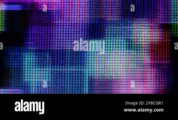 Extreme macro view of 4K LED matrix red, blue, and green sub-pixels ...