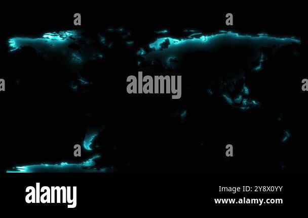 Dynamic 4K UHD world map animation tailored for corporate presentations ...