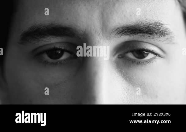 Black and white face up close wide Stock Videos & Footage - HD and 4K ...