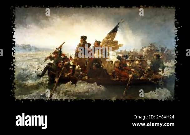 Living painting by Emanuel Leutze - Washington Crossing the Delaware ...