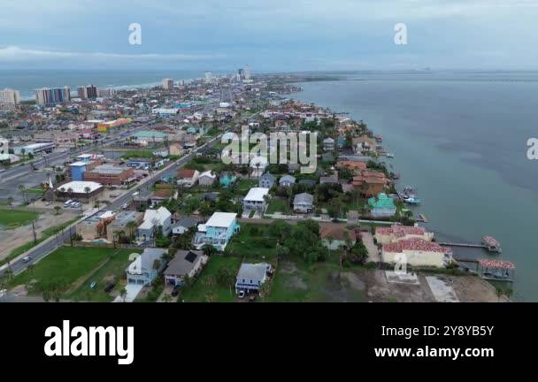 Laguna Bay near Downtown South Padre Island with Queen Isabella ...