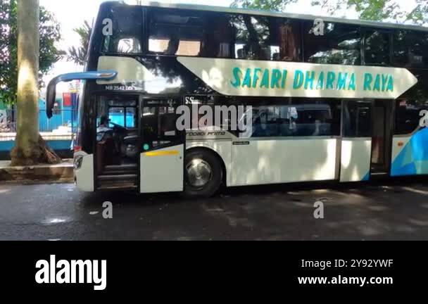 Jakarta, Indonesia, 04 October 2024, Indonesian intercity bus and coach ...