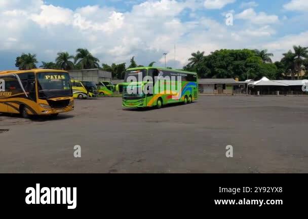Jakarta, Indonesia, 04 October 2024, Indonesian intercity bus and coach ...