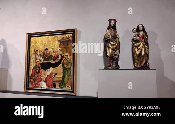 A captivating display of renaissance era art featuring a vibrant ...