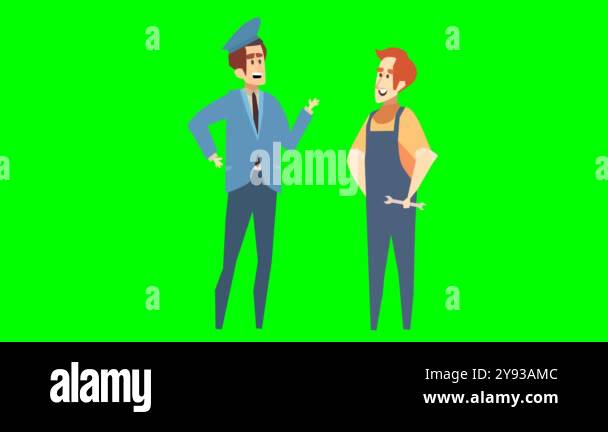 Traffic officer vector Stock Videos & Footage - HD and 4K Video Clips ...