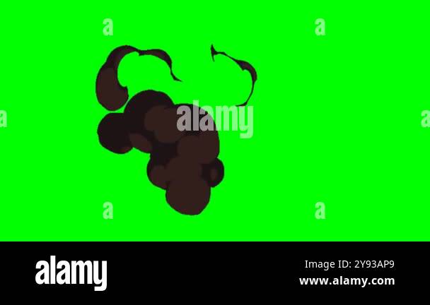 2d animated character of The scene of the explosion of a large fire ...
