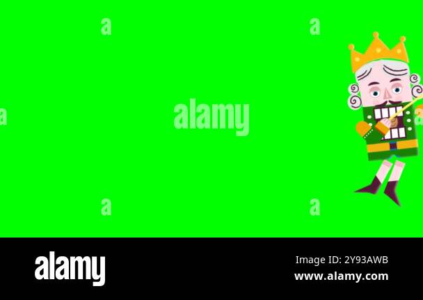 2d animated character of A male king with a golden crown and British ...