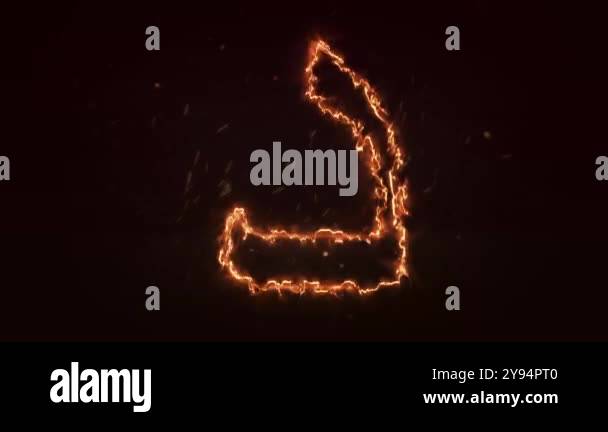 Animated Arabic alphabet Fire Arabic letter animation.Burning alphabet ...