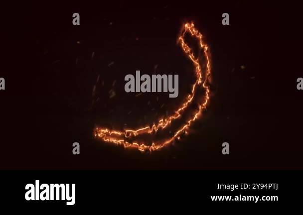 Animated Arabic alphabet Fire Arabic letter animation.Burning alphabet ...