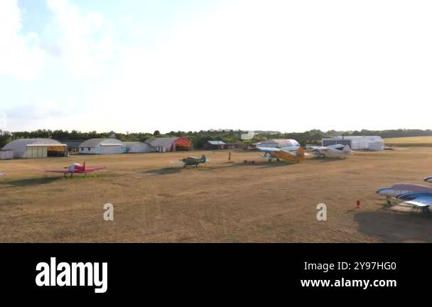 Airfield runway planes hangars Stock Videos & Footage - HD and 4K Video ...