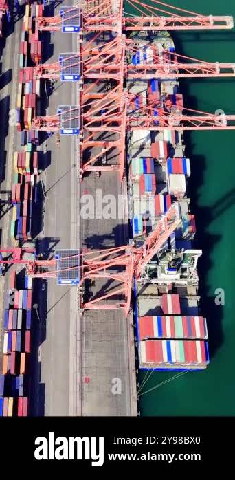 Unloading shipping containers Stock Videos & Footage - HD and 4K Video ...