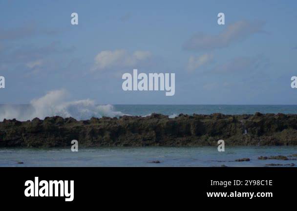 Truly serene and picturesque view of the vast ocean featuring huge ...