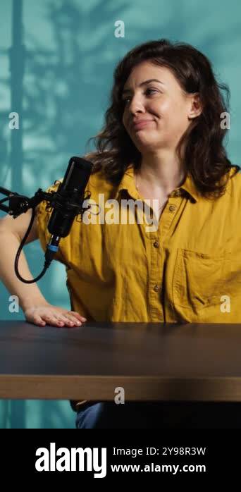 Vertical video Content creator doing relaxing ASMR type of video for ...