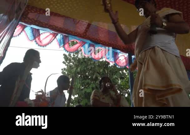 Howrah, West Bengal, India - 14.08.2022 : khutipuja, the starting ...