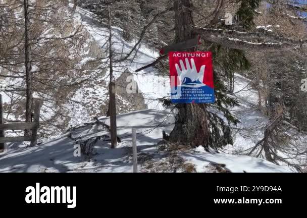 Avalanche hazard sign Stock Videos & Footage - HD and 4K Video Clips ...