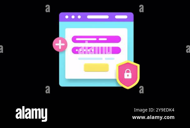 3d account login and password form user authorization Stock Videos & Footage - HD and 4K Video ...