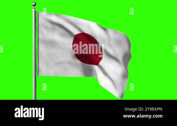 flag of japan, national country flag illustration Stock Video Footage ...