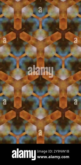 Vertical video of template made with moving motifs to make eye soothing ...