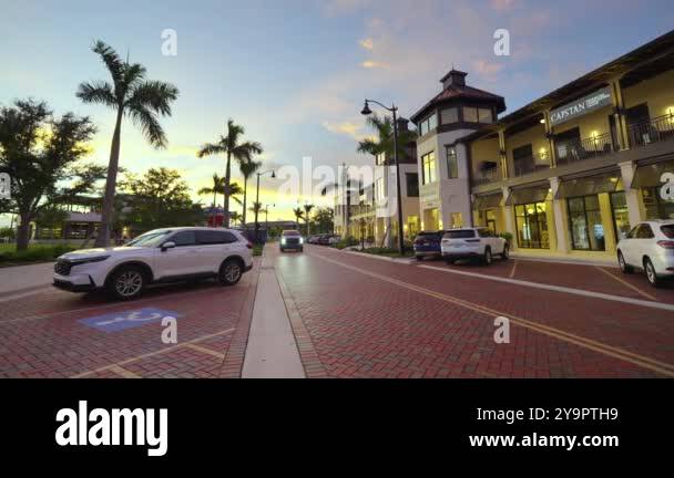 Walkable neighborhood street with recreational infrastructure in North ...