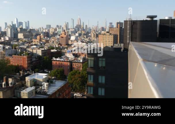 New York City Manhattan skyline cityscape. Empire State Building ...