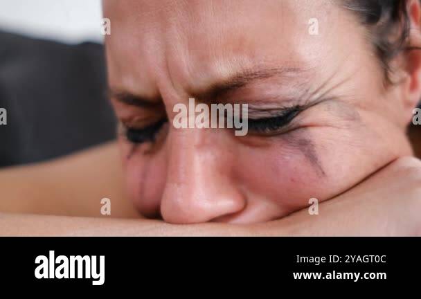 Sad woman smeared up Stock Videos & Footage - HD and 4K Video Clips - Alamy