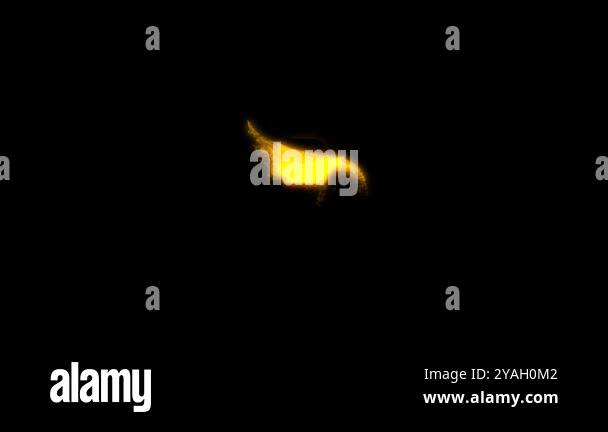 Letter B in fire particles, alpha channel, fire alphabet Stock Video ...