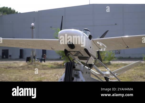 A modern Ukrainian UAV on a launcher: a drone for military ...