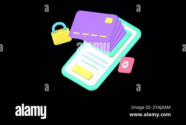 Online banking e money safety transaction smartphone app 3d icon ...