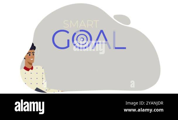 Business activity. Moving banner with man and woman entrepreneurs or ...