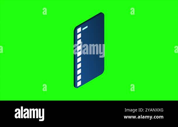 Isometric coding screen animation. Coding programming technology ...