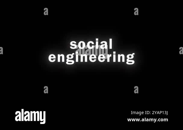 social engineering animation with glitch effect in RGB. Ideal for ...