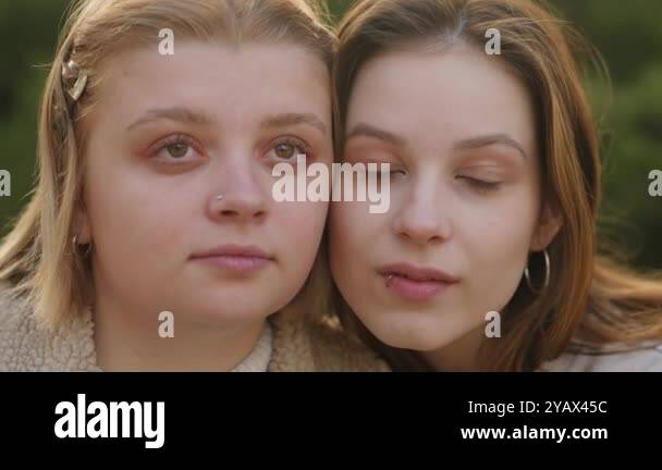 Two young women share a beautifully heartfelt moment of deep connection ...