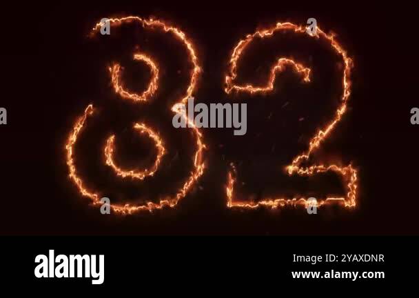 Neon number 82 Stock Videos & Footage - HD and 4K Video Clips - Alamy