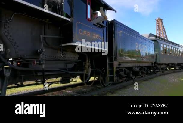 Vintage steam locomotive puffs Stock Videos & Footage - HD and 4K Video ...