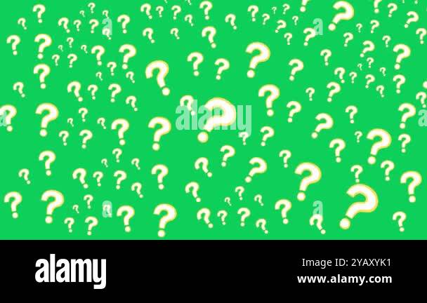 question mark animation pop up question mark flat and 3d green screen ...