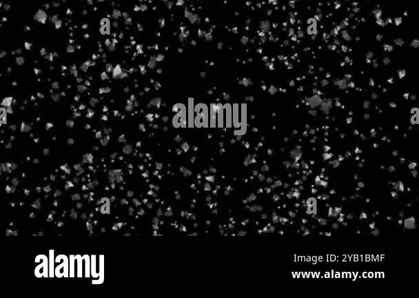 Cube Explosion. Burst of Boxes. Box Shape Particle Blast. Transparent ...